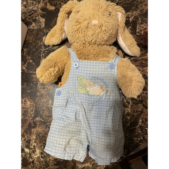 Toys | Peter Rabbit Plush Large Stuffed Animal With Overalls | Poshmark